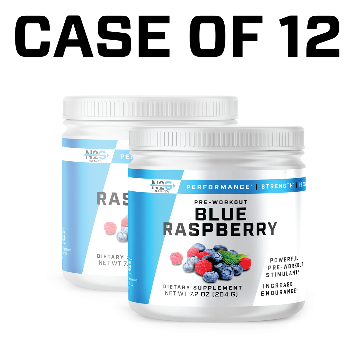 N2G Pre-Workout Blue Raspberry - CASE OF 12 – N2G Store